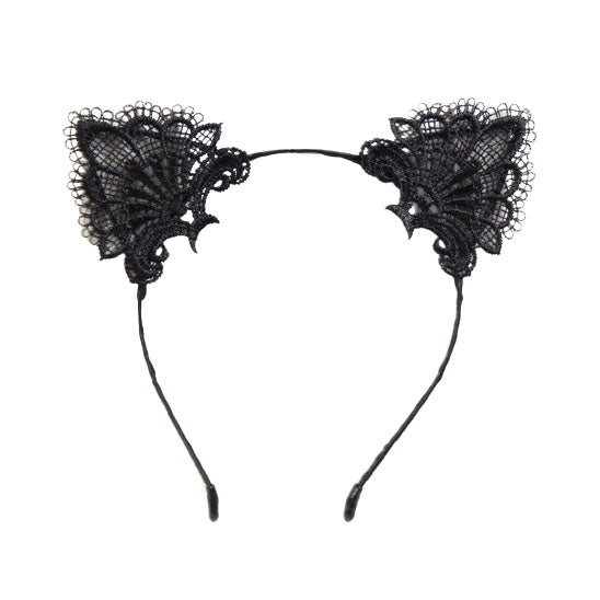 Black cat ears headband | Headband Store